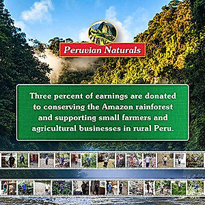 Peruvian Naturals Cat's Claw 150 Capsules – Uña de Gato 800 milligrams of Vegan, 100% Natural Cats Claw Bark Grown in Peru | Corteza UNA de Gato