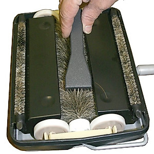 Dust Care DC 1001 Non Electric Commercial Grade Carpet Sweeper with Clean Out Comb On-Board, 3 Brush System