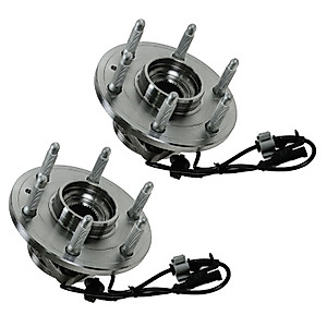 TRQ Front Wheel Hub & Bearing Left & Right Pair Set for Chevy GMC Cadillac 4WD