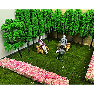 DS. DISTINCTIVE STYLE Unpainted Figures 1:24 Scale 24 Pieces Assorted Poses Miniature People for Architectural Layout Project G Scale Model Trains Railroads Home Bonsai Decor