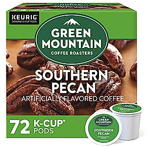 Green Mountain Coffee Roasters Southern Pecan Keurig Single-Serve K-Cup pods, Light Roast Coffee, 72 Count (6 Packs of 12)