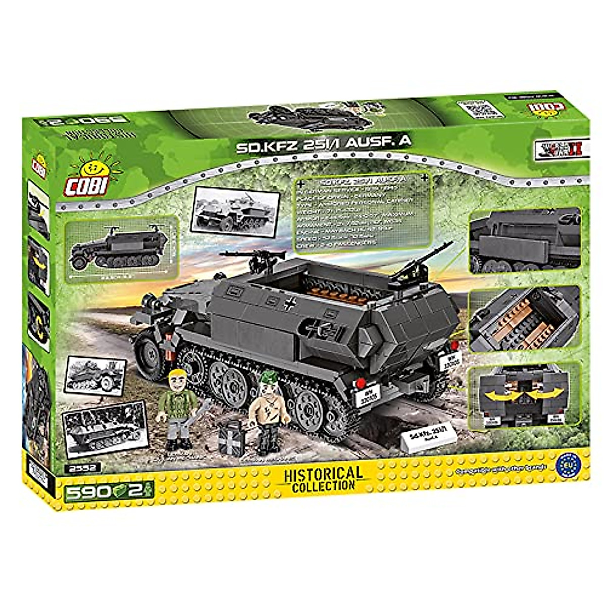 592 Pcs Historical Collection WWII /2552/ Sd.Kfz 251/1 Ausf.A