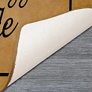 Funny Doormat,Bless This Hizzle Fo Shizzle Welcome Mat,Non-Slip Outdoor Indoor Backing Doormat Garden Entryway Rubber Rug Home Decor