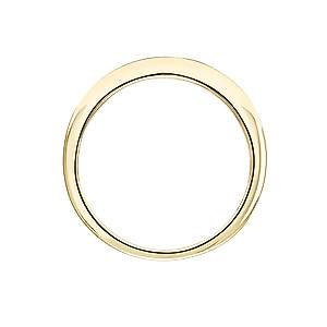 Brilliant Expressions 10K Yellow Gold 0.06 Cttw Conflict Free Diamond Shared Prong Wedding or Anniversary Band (I-J Color, I2-I3 Clarity), Size 8