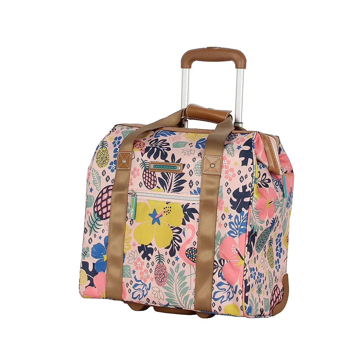 Lily Bloom Design Pattern Carry on Bag Wheeled Cabin Tote (Cabin Pink)