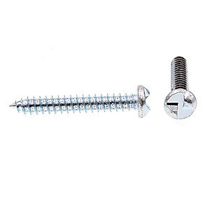 Prime-Line 9027910 Sheet Metal Screw, One Way, #12 X 1-1/2 in, Zinc Plated Steel, Pack of 100