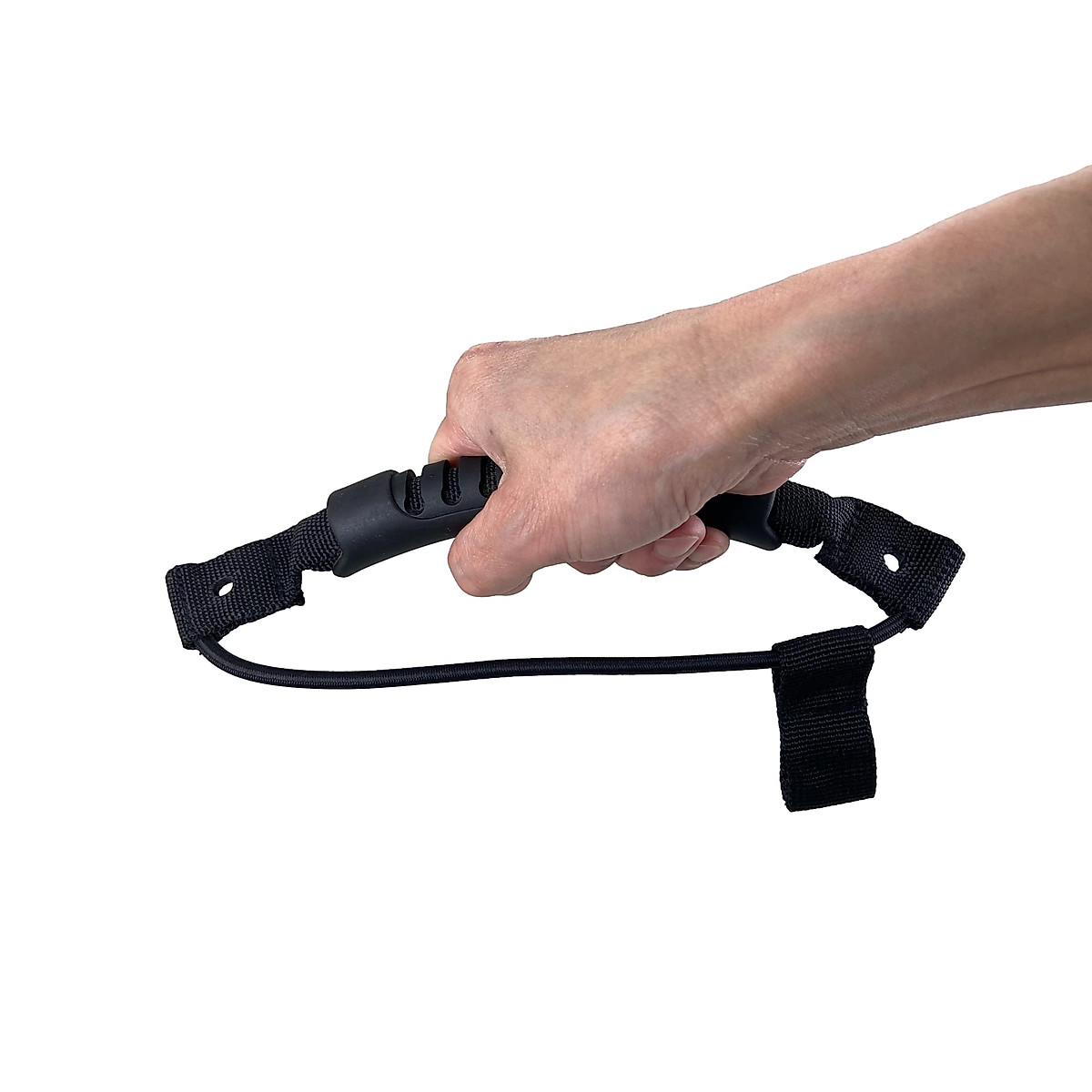 MARINE BOAT CANOE PAIR of BLACK RUBBER KAYAK CARRY HANDLE PADDLE PARK BUNGEE