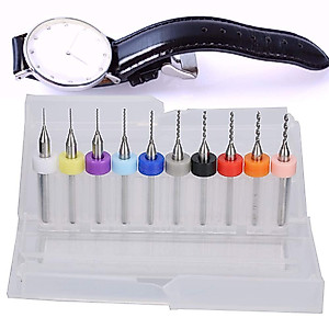 KIKYO Drill Bits, 10pcs 0.3-1.2mm Tungsten Steel Durable Drill Bit for PCB Circuit Board