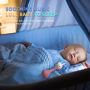 Alilo Baby Rattle Toy with Book,Early Education Learning Toys,Electronic Rattle with Music Light and Funny Sounds,Christmas Birthday Gifts Toys for 6-12 Months Newborn Boys Girls Toddlers Kids(Pink)