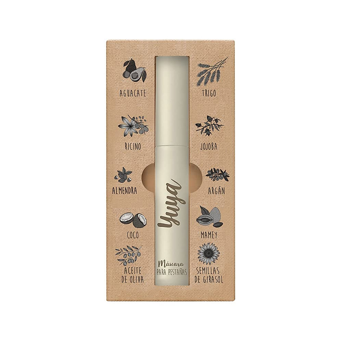 YuYa Cruelty-Free Makeup - Natural Oil Mascara for Long, Voluminous Lashes - Basic Must-Have for Any Makeup Routine!