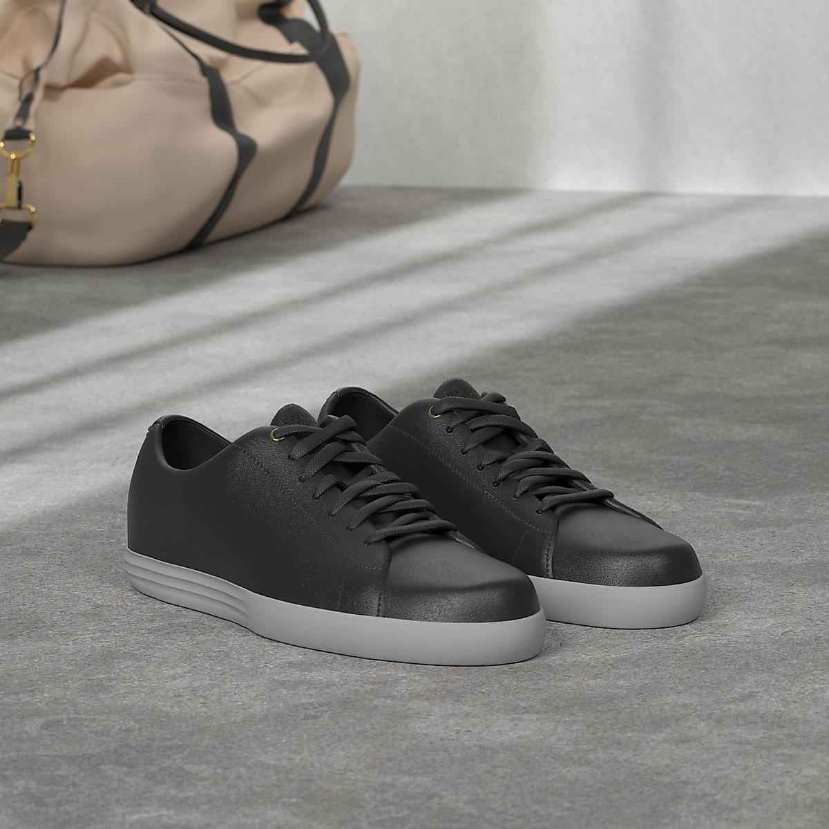 Cole Haan mens Grand Crosscourt Ii Sneaker, Black Lthr/White, 10.5 US