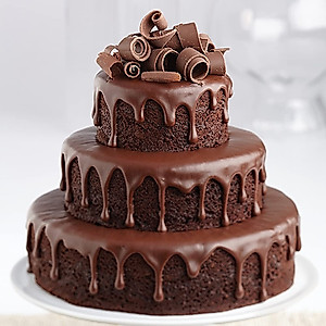 Deep Cake Pan Set Aluminum Alloy Round Baking Pans,One-piece Molding & Deep Side, Oven & Dishwasher Safe (4inch)