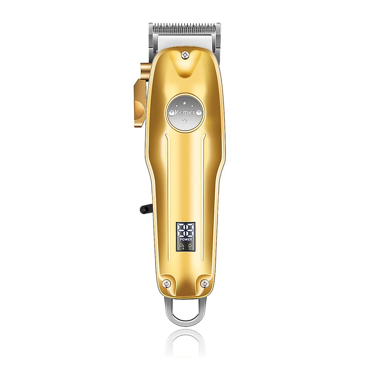 KEMEI Professional Hair Clippers Hair Trimmer for Men Cordless Mens Hair Cutting Kit 1986 Pro for Barbers with LED Display Rechargeable Quite