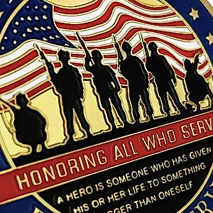 Thank You for Your Service Military Veterans Challenge Coin Appreciation Gift