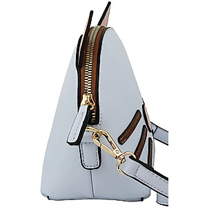 B BRENTANO Vegan Medium Cat 3D Ear Whisker Crossbody Bag (Blue)