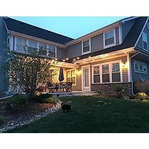 Aplstar 2W LED S14 Replacement Light Bulbs for Commercial Outdoor String Light,Vintage Non Dimmable Edison Filaments Bulb,3000K Warm White, E26 Screw Base,Glass Shade,15PACK