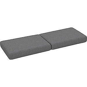 Creative Living Outdoor Bench/Settee/Swing Cushion with Four Patio Decorative Pillows, 54'', Grey