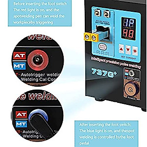 ALSUP Capacitor Energy Storage Pulse Welding Machine,4.3 KW High Performance Battery Portable Handle Spot Welder Welder Welder for Lithium Batteries CE Certified