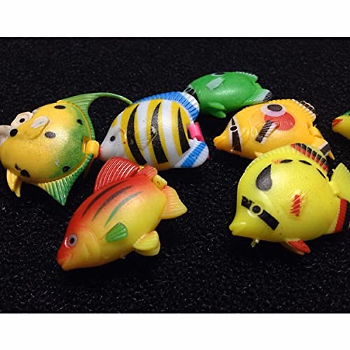 BESTOYARD Ocean Decor Miniature Toys 50 pcs Fish Aquarium Rubber Squirting Fish Artificial Plastic Fish sea Fish Animals Toys Ornament Plastic Fake Ocean Decor Miniature Toys