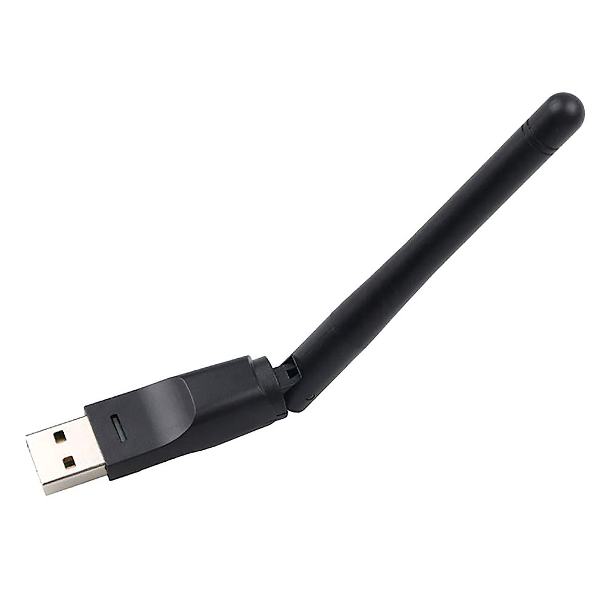 hudiemm0B USB Network Card, MT7601 150Mbps Wireless WiFi Router USB Network Card Adapter with 2dB Antenna Black