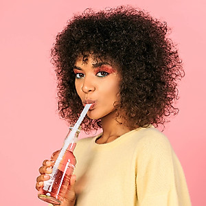 Bendable Straws - 11 inch Long Flexible Straws - Bendy Drinking Straws Reusable - 14 Pack