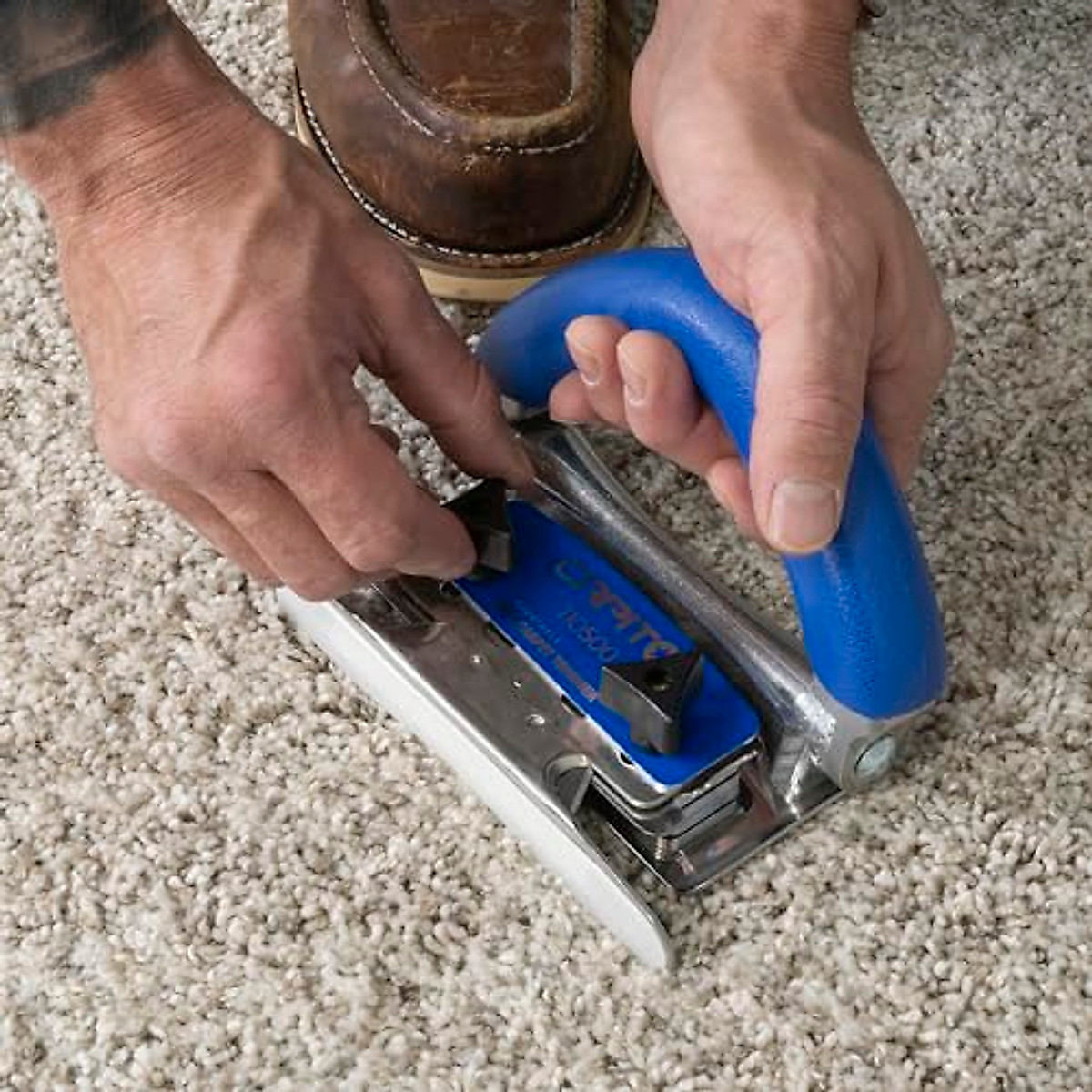 Capitol 110500 Adjustable Pro Carpet Trimmer, Blue/Silver