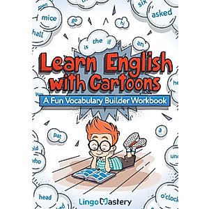 Learn English With Cartoons: A Fun Vocabulary Builder Workbook