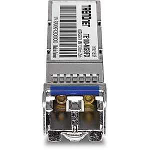TRENDnet SFP to RJ45 100Base-FX Multi-Mode LC Module, TE100-MGBFX, Compatible with Mini-GBIC, Supports 1310 nm, Up to 155 Mbps, Hot-Pluggable, Up to 2 Km (1.2 Miles), Lifetime Protection