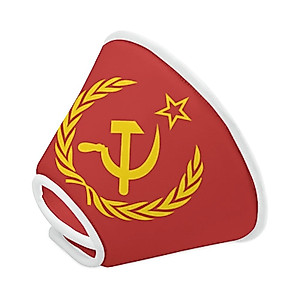Soviet Union CCCP USSR Emblem Red Soft Dog Cone Collars Protective Adjustable Cat Recovery Collar to Stop Licking M
