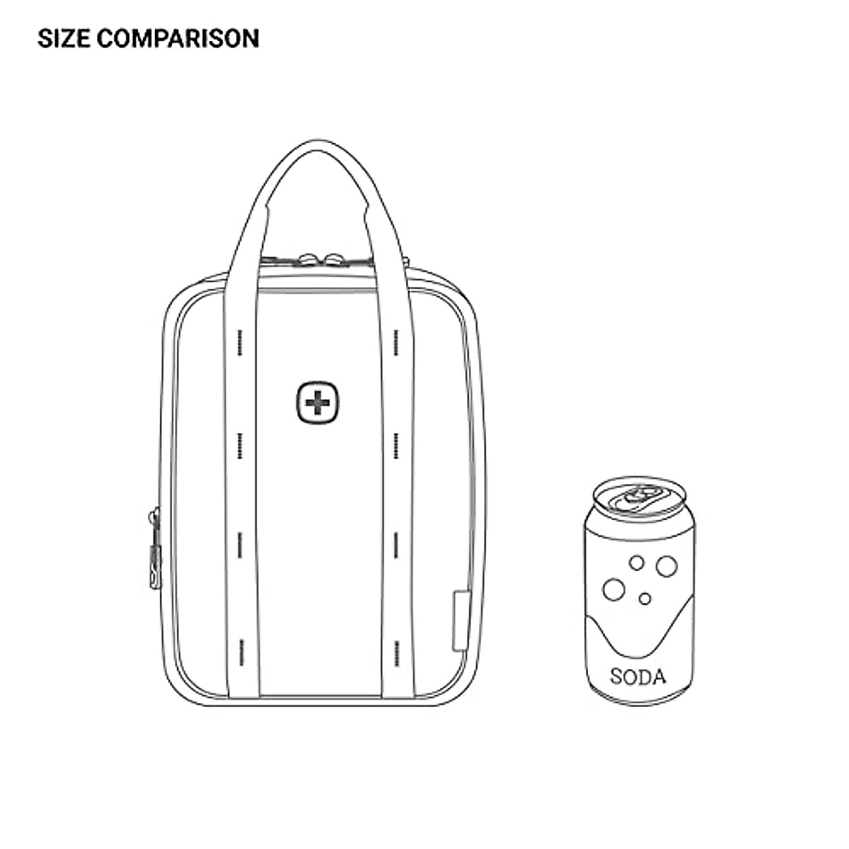 SwissGear Insulated/Collapsible, Black/Red, One Size