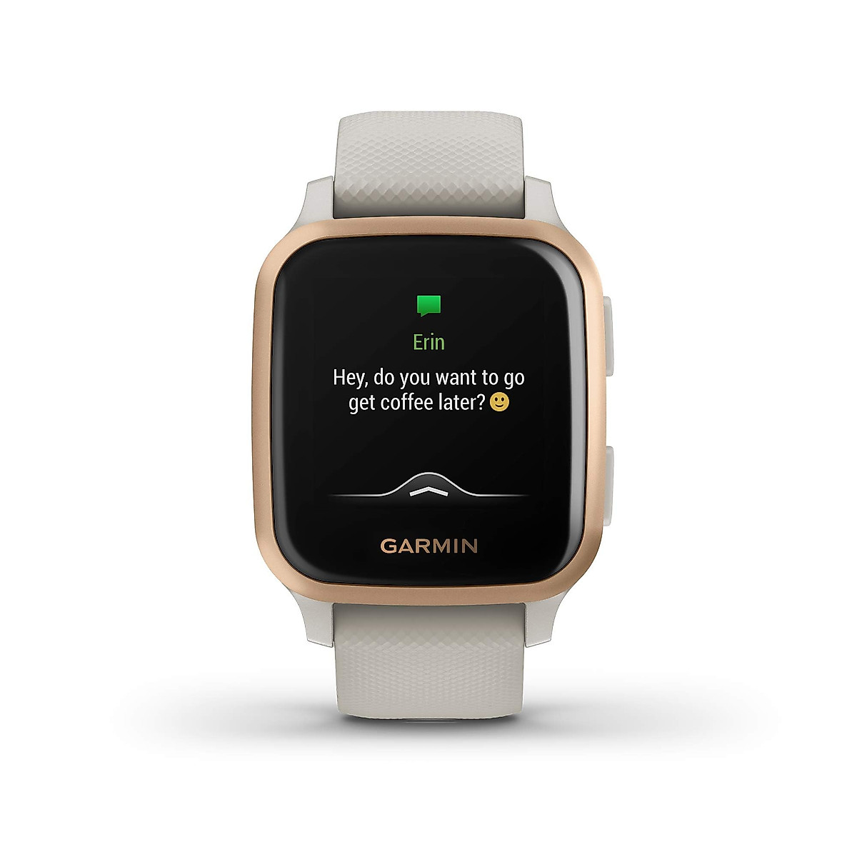 Garmin Venu Sq Music Edition GPS Smartwatch 33mm - Light Sand - 010-02426-01