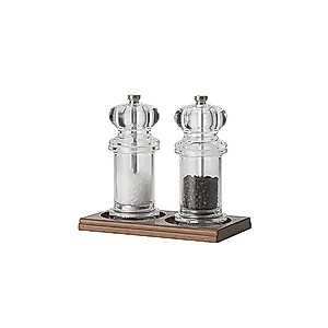 Cole & Mason Salt & Pepper Mill Tray, Brown Wood