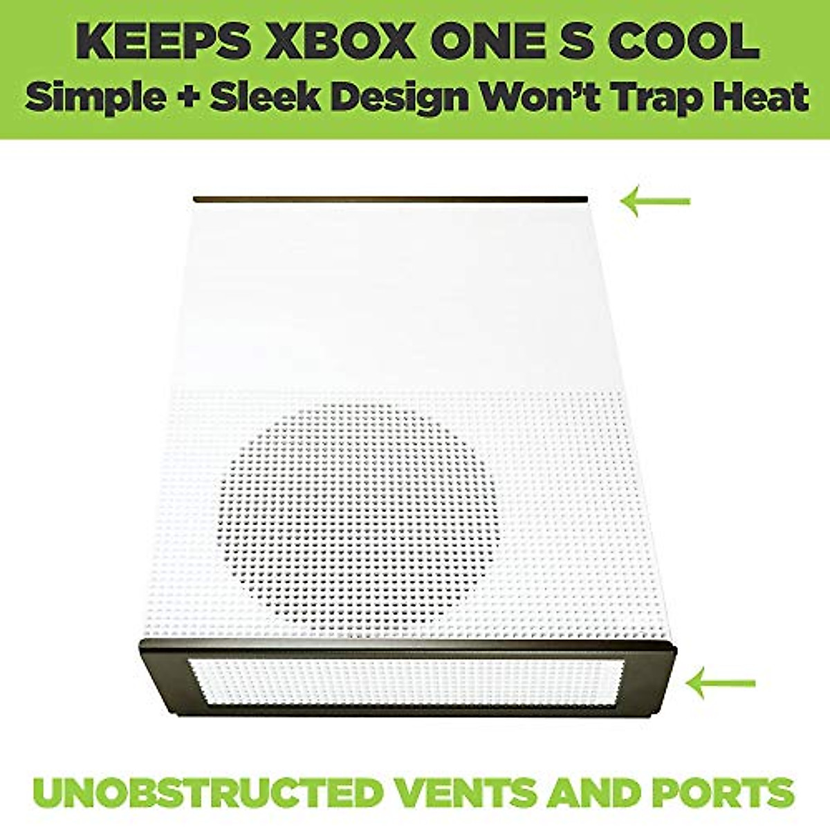 HIDEit Mounts X1S Wall Mount for Xbox One S - Patented in 2019, Made in USA - Steel Mount for Xbox One S to Safely Store Your Xbox One S on Wall Near or Behind TV