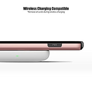 Nvollnoe for iPhone 11 Pro Case with Card Holder Heavy Duty Protective Dual Layer Shockproof Hidden Card Slot Slim Wallet Case for iPhone 11 Pro for Men&Women(Rose Gold)