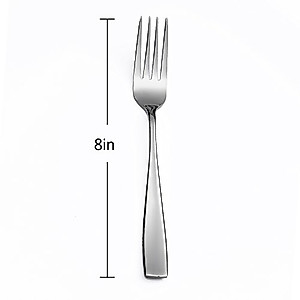 Eslite Stainless Steel Dinner/Salad Forks Set,12-Piece,8 Inches