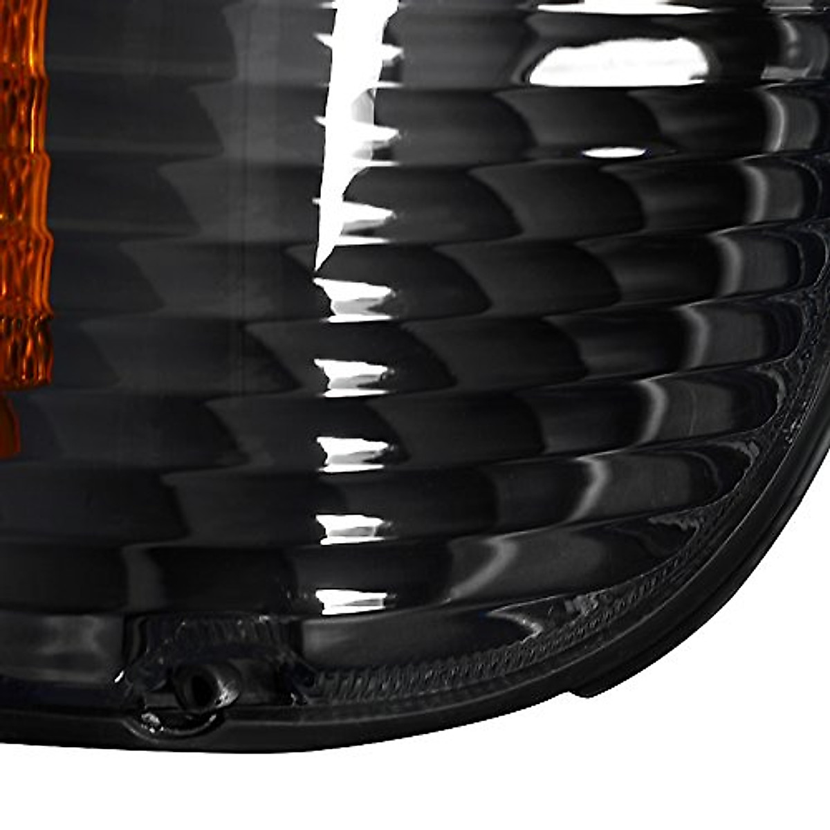 SPEC-D TUNING Black Housing Clear Lens Corner Lights Compatible with 1992-2006 Ford Econoline Van E150 E250 L+R Pair Assembly