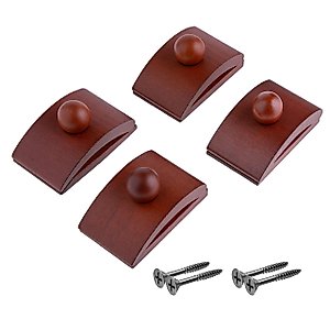 Classy Clamps Wooden Quilt Wall Hangers - 4 Large Clips (Black) and Screws for Wall Hangings - Tapestry/Quilt Hangers Wall Clips for Hanging/Quilt Rack