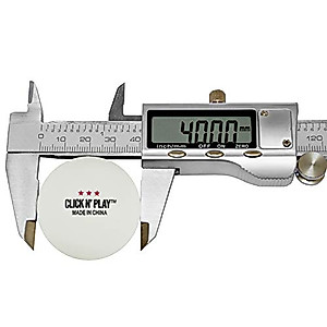 Click N' Play 3 Star Ping Pong Balls White, Premium Advanced Training Tournament Grade Ping Pong Balls Bulk, Table Tennis Balls for Beer Pong, Table Tennis Tournaments & Recreational Play, Pack of 50