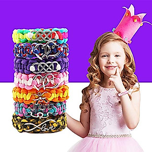 ccooly Paracord Friendship Bracelet Making Kit - Make Your Own Bracelet Kit with Charms for Boys and Girls - DIY Friendship Bracelets Set for Age 8-12 Years Old Kids, Crafts and Valentine's Day Gifts