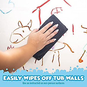 Tub Works™ Bath Paint Sticks™ Bath Toy, 12 Count | Nontoxic, Washable Bathtub Paint for Kids & Toddlers | Twistable Sticks Draw Smoothly on Tub Walls | Smooth, Vibrant Alternative to Bath Crayons