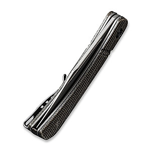 CIVIVI Appalachian Drifter Slip Joint Folding Knife, Non-Locking Pocket Knife with 2.96 inch S35VN Clip Point Blade and Micarta Handle,Good for Camping Hunting EDC C2015C