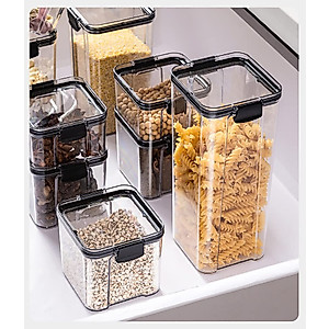 XBWEI 4pcs Kitchen Containers Seasoning Box Organizer Storage Jars for Cereals Jar for Bulk Jars with Lid