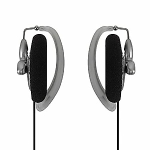 Koss KSC75 Portable Stereophone Headphones, Single, Standard Packaging White/Gray