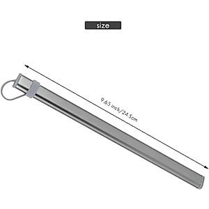 Chopsticks Storage Tubes Aluminum Alloy Box Case for Titanium Chopsticks Storage Box Without Chopsticks Gray Chopsticks Kitchen Utensils and Gadgets