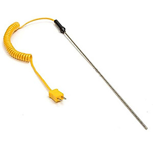 K-Type Thermocouple Stainless Steel Probe Controller Wire Sensors 4"/12"/20" (300mm)
