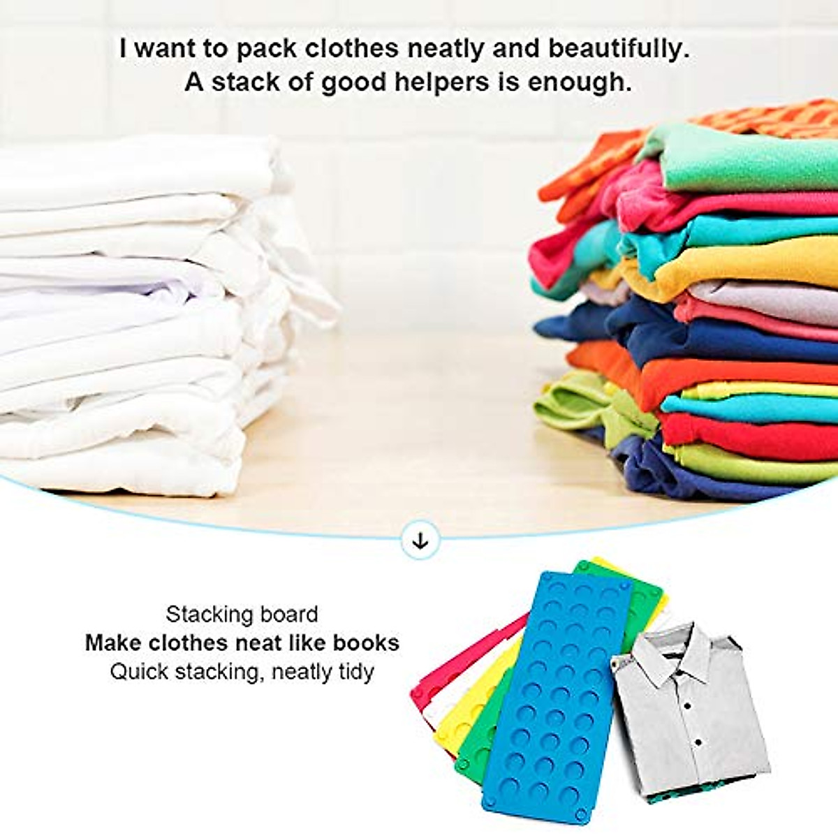 Fuhlen T Shirt Folder Board,Small Tshirt Folder Clothes Folder,Durable Plastic Laundry Shirt Folding Board Clothes Folding Board Flipfold for Kid Fast and Easy Fold Shirt Dress Pants Towels (Black)