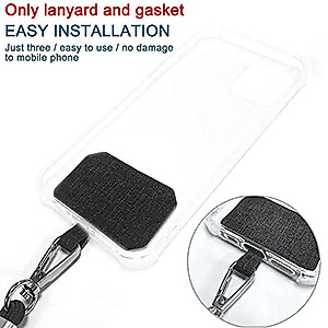 Universal Crossbody Cell Phone Lanyards Multifuctional Nylon Patch Phone Lanyards Rope Mobile Phone Strap Adjustable Shoulder Neck Strap Lanyard Soft Rope for Most Smartphones Hanging Cord