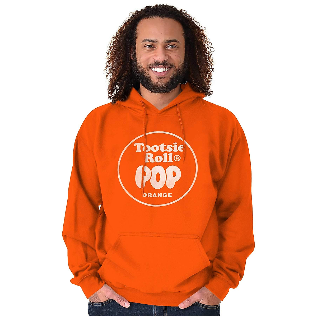 Brisco Brands Tootsie Roll Pop Orange Flavor Hoodie Sweatshirt Women Men