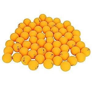 VBESTLIFE Ping Pong Balls with Box, 60 Pcs 3-Star Table Tennis Ball Ping Pong Balls for Competition Training Entertainment(Orange)