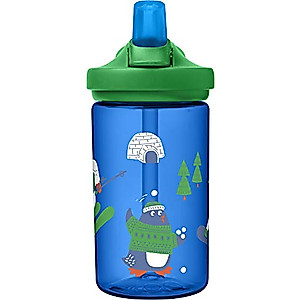 Eddy+ Kids BPA-Free Water Bottle with Straw, 14oz, Sweater Shedders